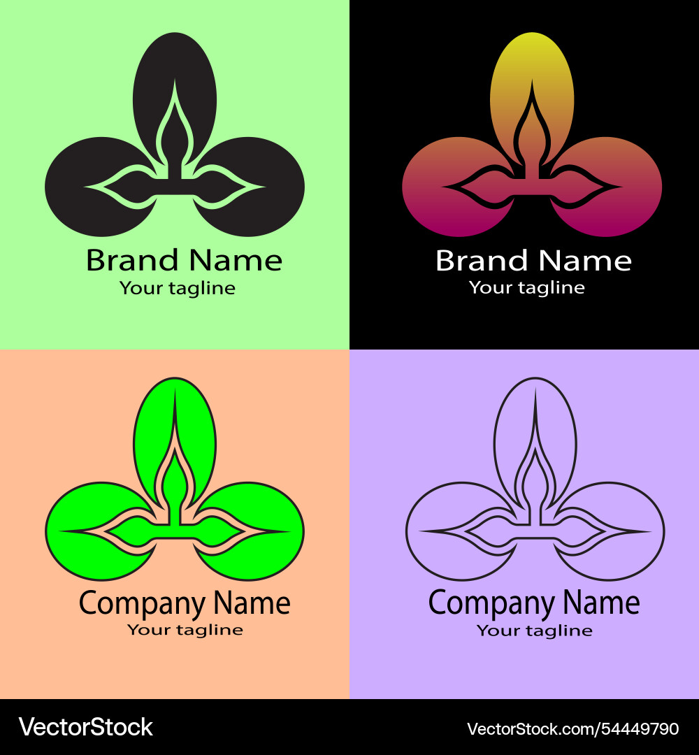 Professional unique abstract logo – Free Vector | VectorStock