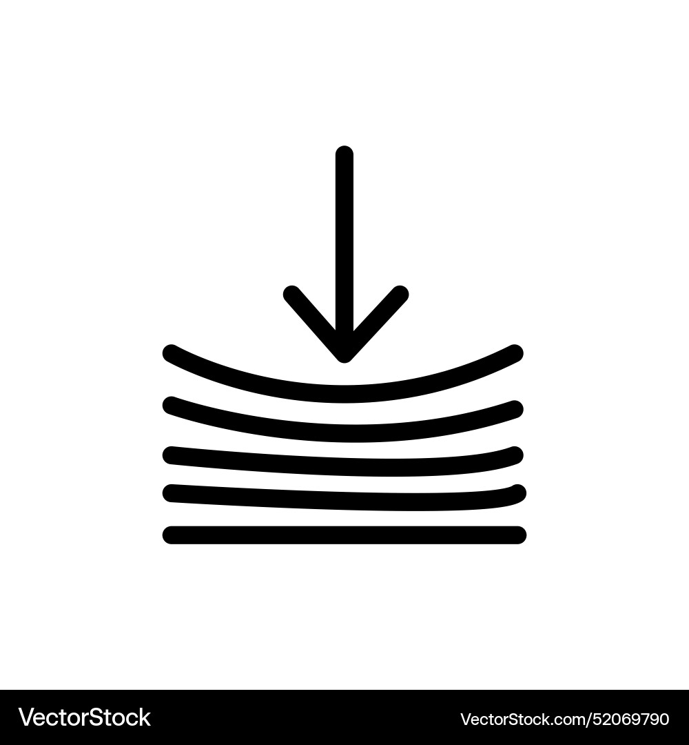 Resilience material icon for durable and strong Vector Image