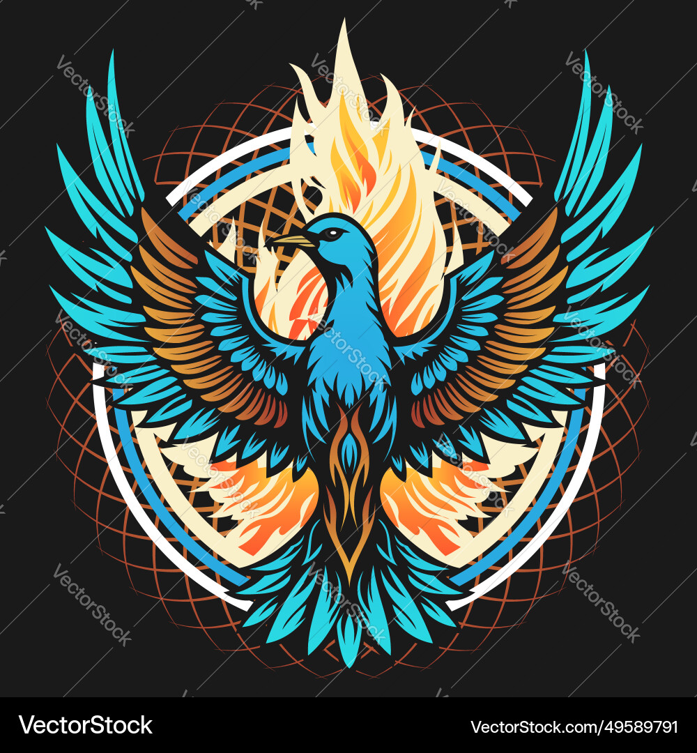 Blue bird Royalty Free Vector Image - VectorStock