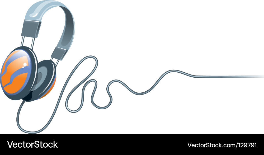 Headphones Royalty Free Vector Image - VectorStock