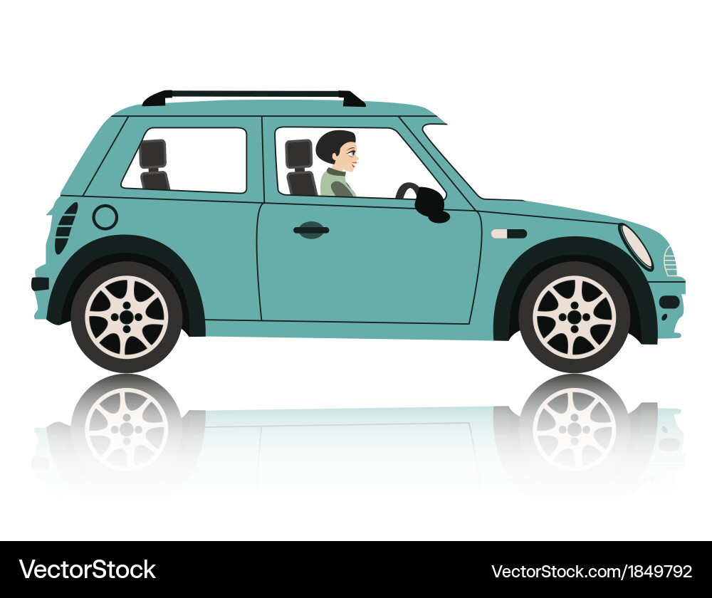 Mini car Royalty Free Vector Image - VectorStock