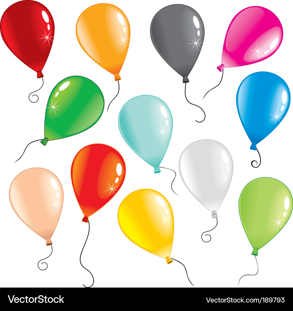 Balloons Royalty Free Vector Image - VectorStock