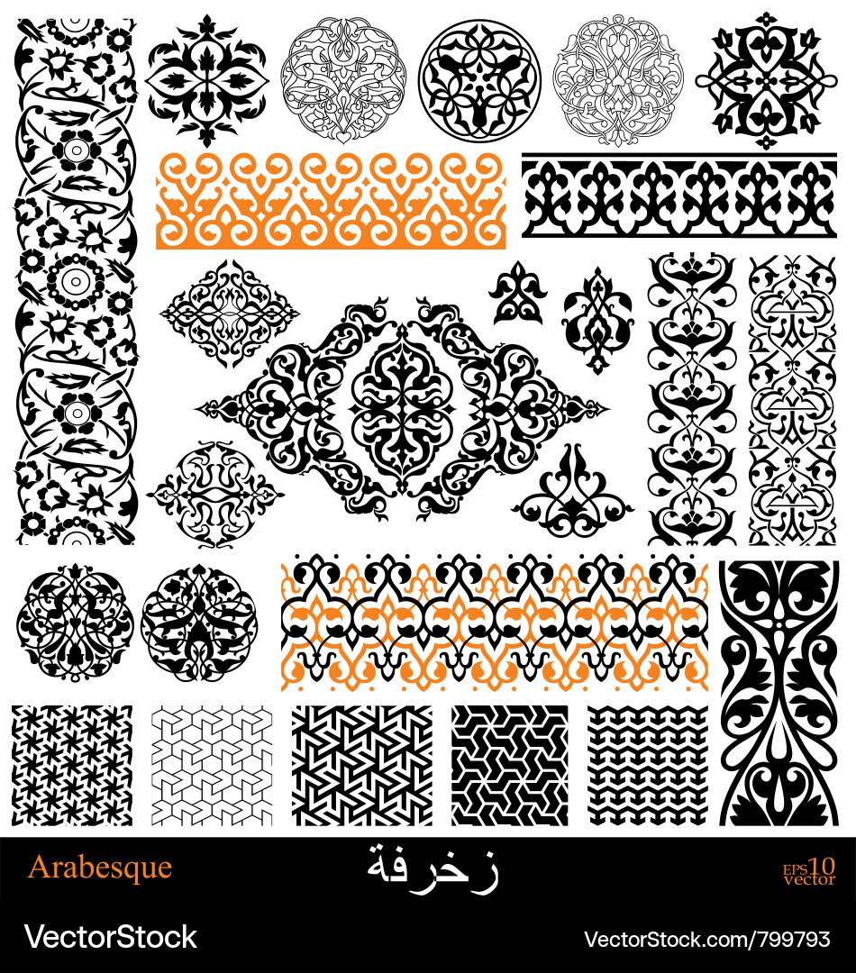 Persian Islamic Arabesque Pattern Vector Images (over 5,700)