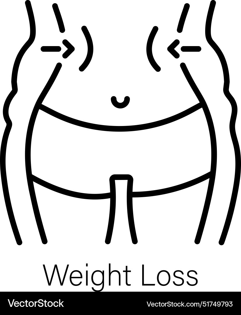 Weight loss Royalty Free Vector Image - VectorStock