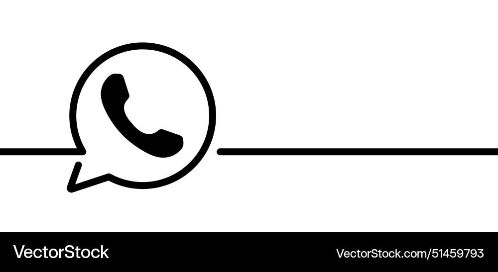 Whatsapp social media button or instant messenger Vector Image