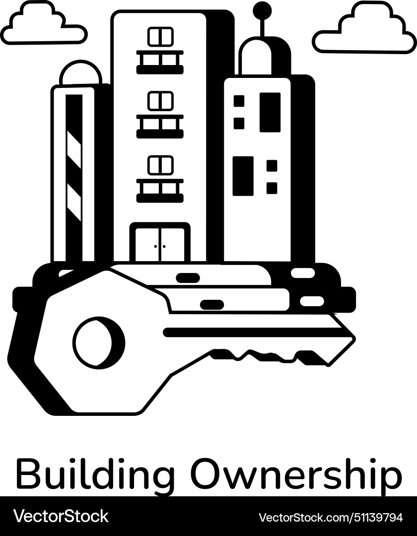 Building ownership Royalty Free Vector Image - VectorStock