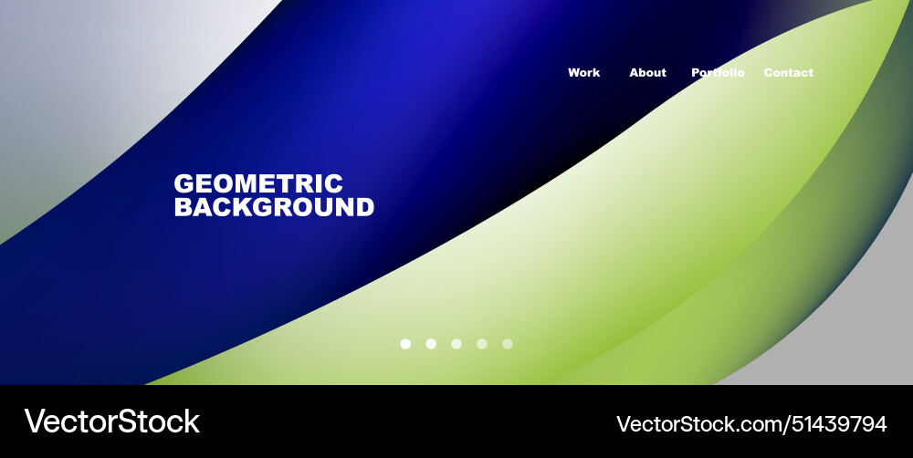 Dynamic flowing shapes concept design composition Vector Image