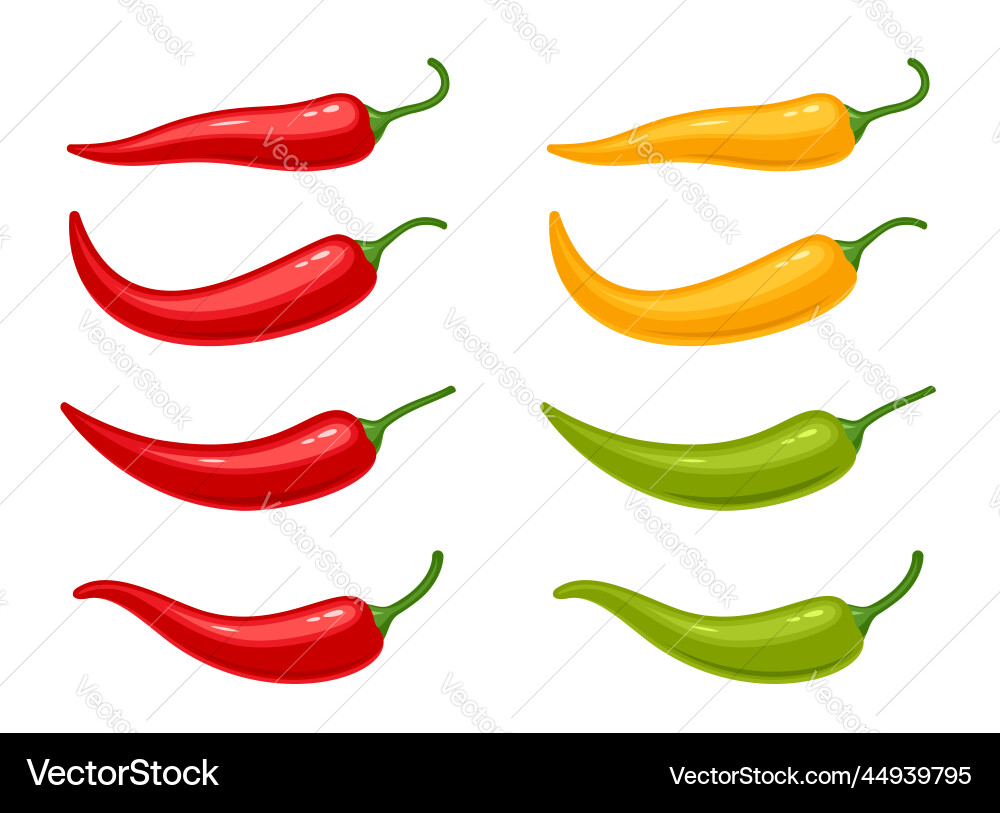 Hot chili peppers Royalty Free Vector Image - VectorStock