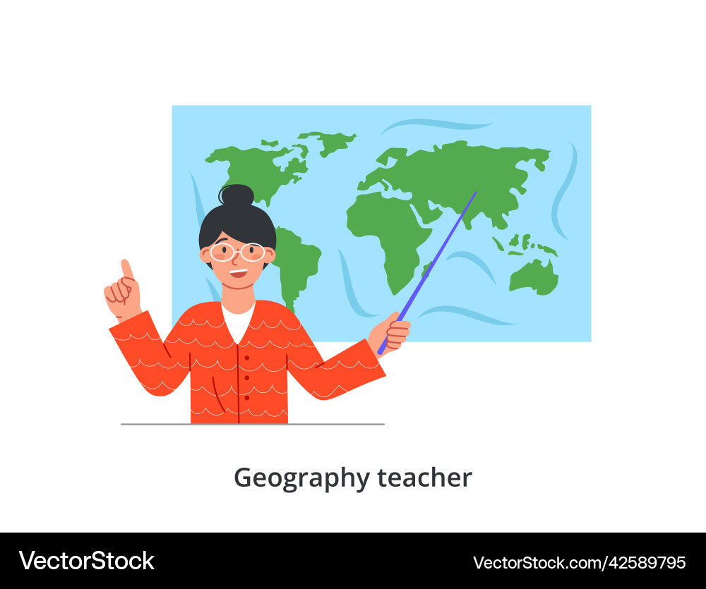 School teacher concept Royalty Free Vector Image