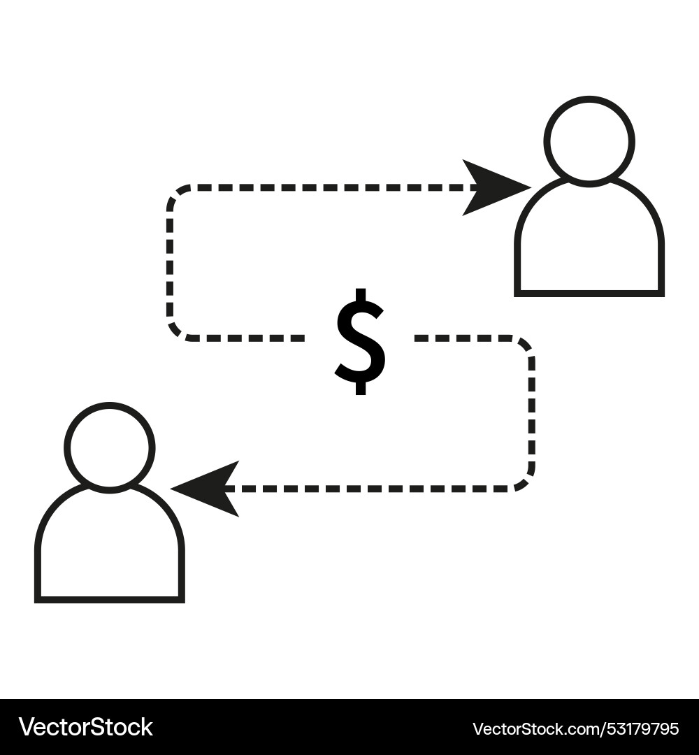 Sending money icon eps 10 Royalty Free Vector Image