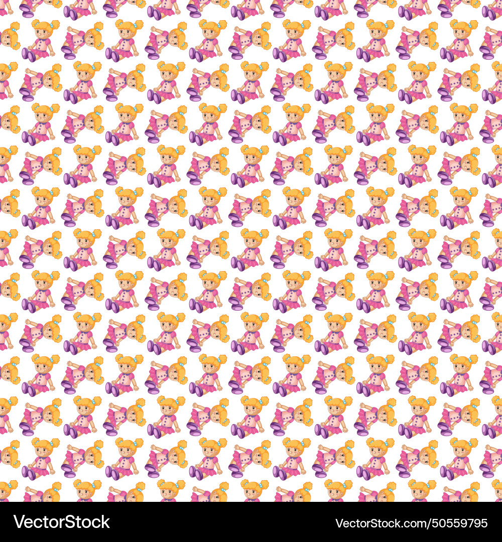 Teddy bear kids seamless pattern design Royalty Free Vector