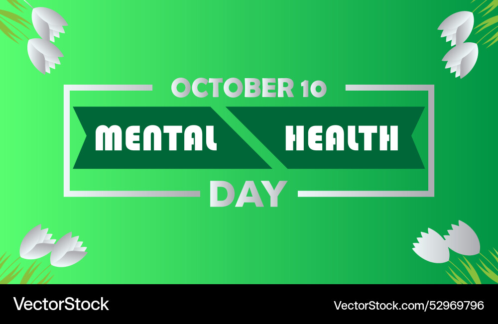Mental health day Royalty Free Vector Image - VectorStock