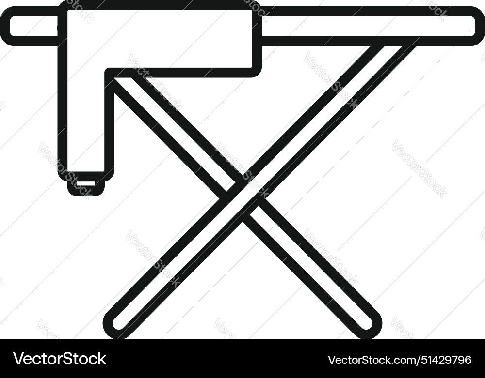 Minimalist ironing board icon Royalty Free Vector Image