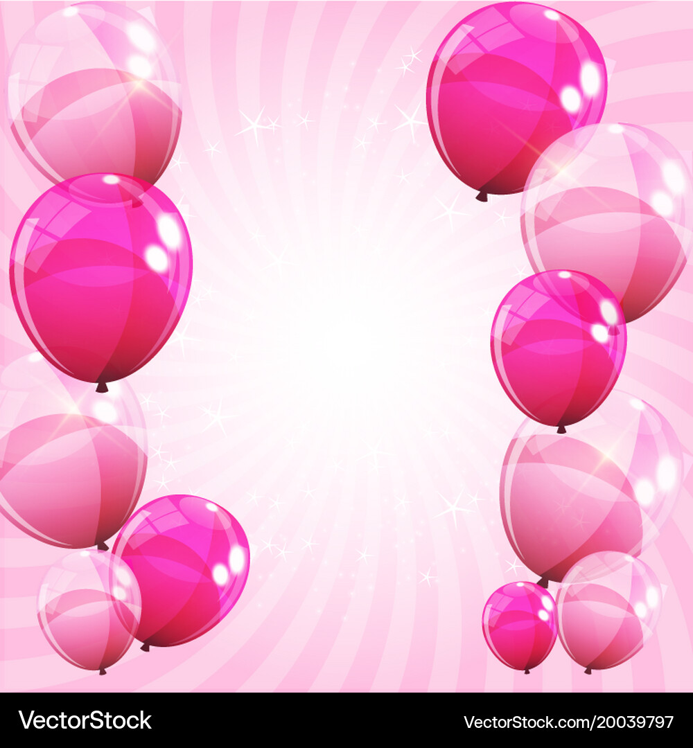 pink balloons background