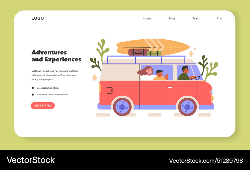 Adventures and experiences Royalty Free Vector Image