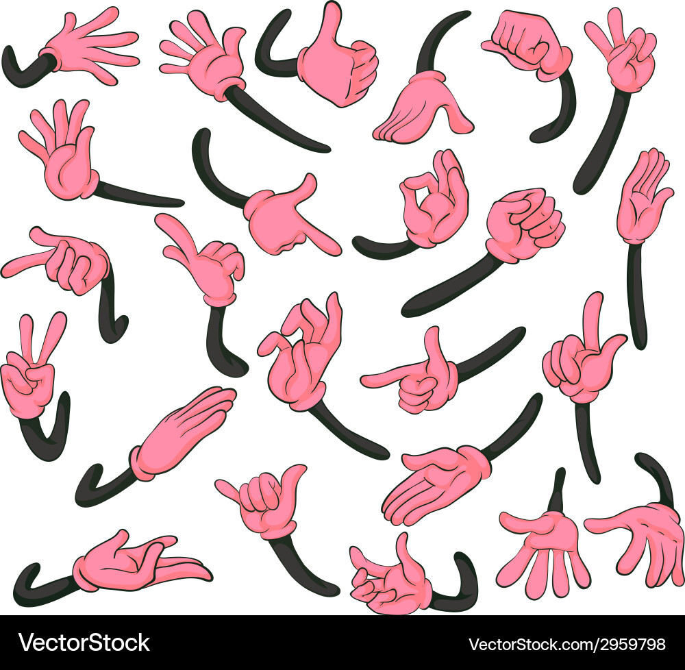 Hand signals Royalty Free Vector Image - VectorStock