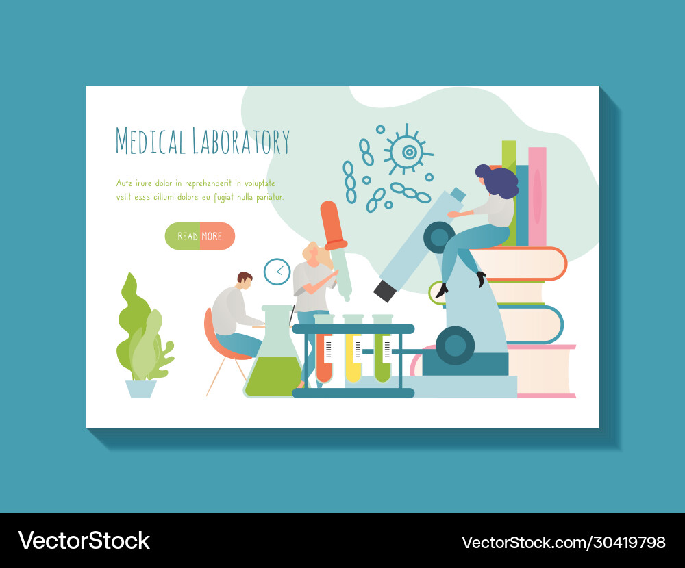 Medical laboratory cartoon Royalty Free Vector Image