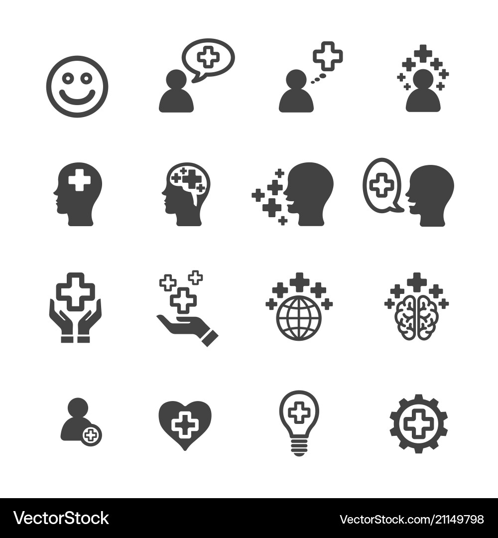 Positive thinking icon Royalty Free Vector Image