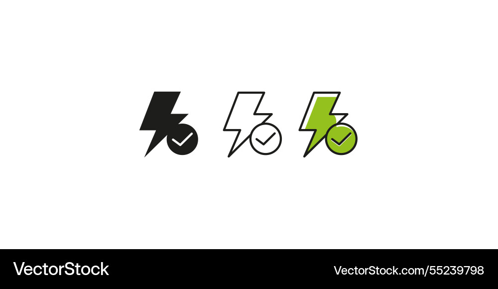 Quick reply response flash power Royalty Free Vector Image
