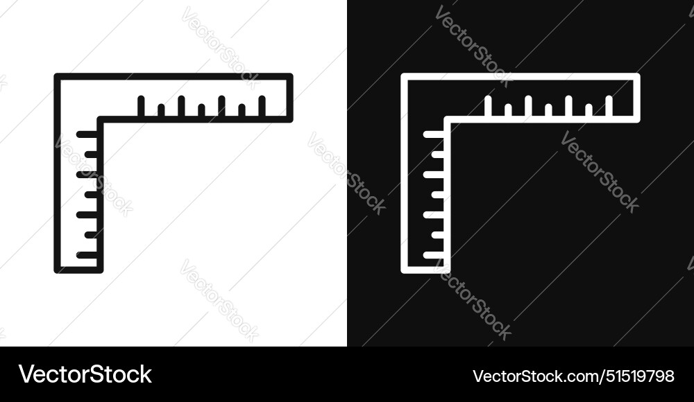 Ruler combined icon Royalty Free Vector Image - VectorStock