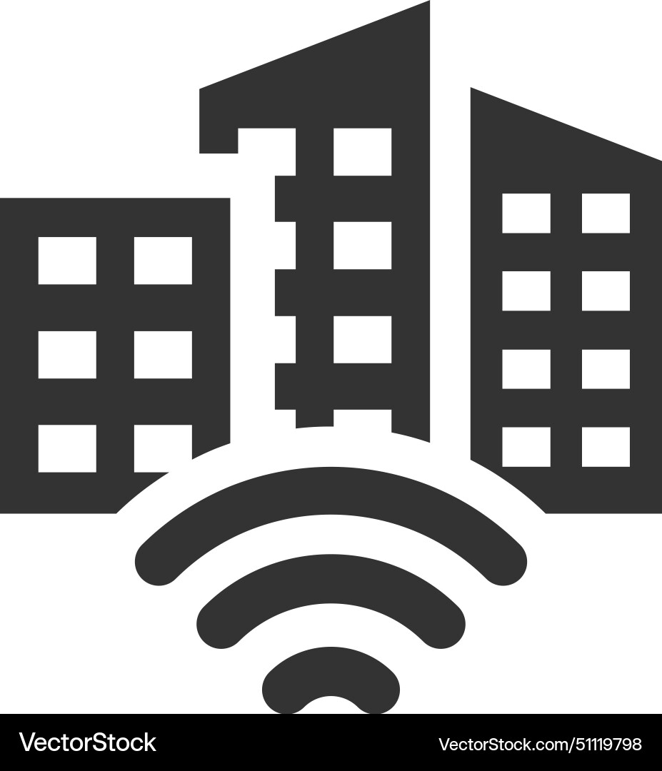 Smart city icon Royalty Free Vector Image - VectorStock