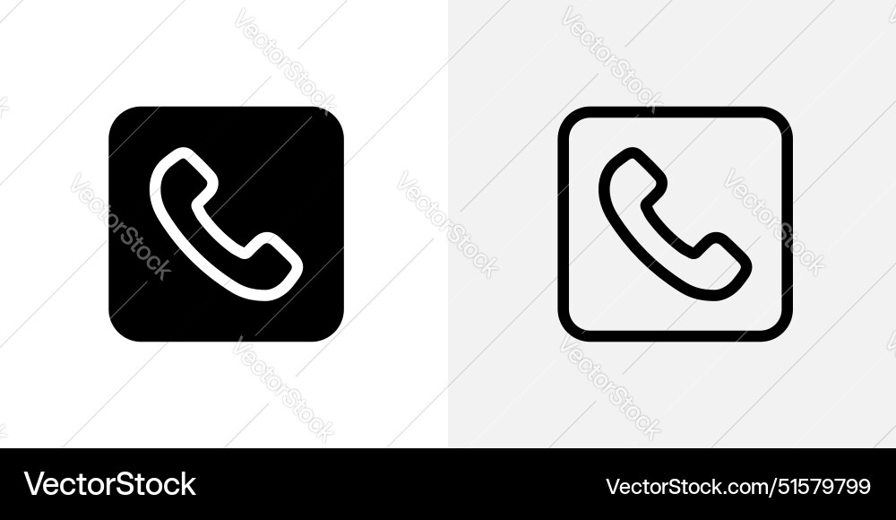 Phone icon set Royalty Free Vector Image - VectorStock