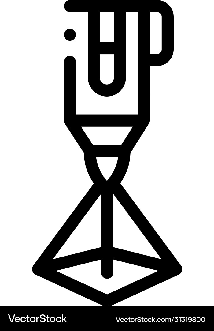 3d pen icon thin linear style design isolated Vector Image