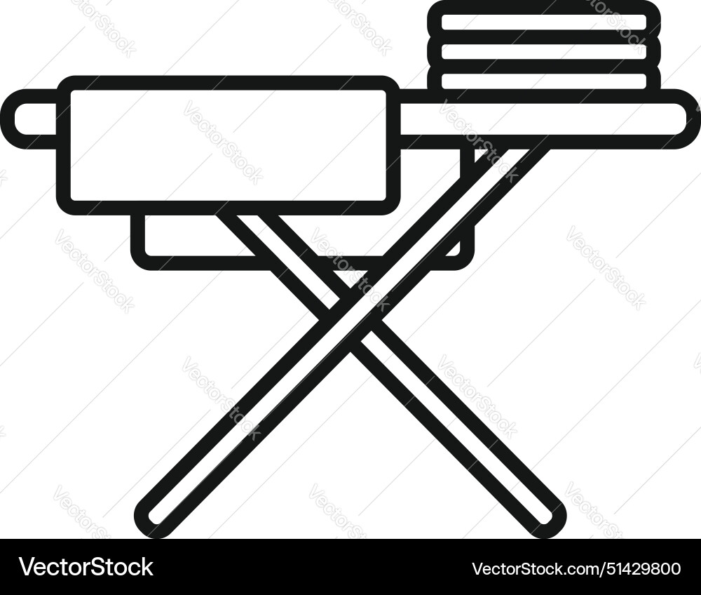 An ironing board Royalty Free Vector Image - VectorStock