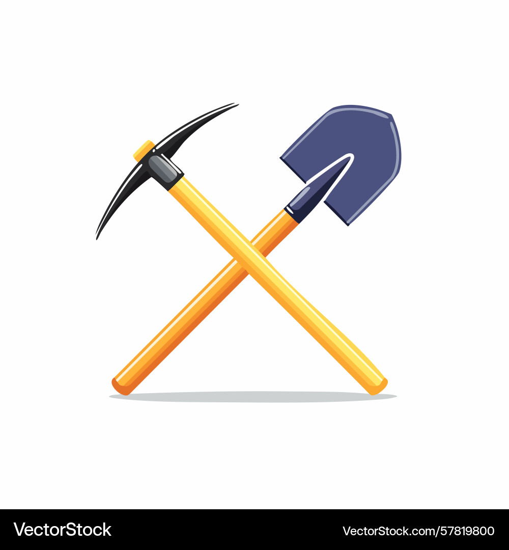 Spade Pick Crossing Vector Images (over 130)