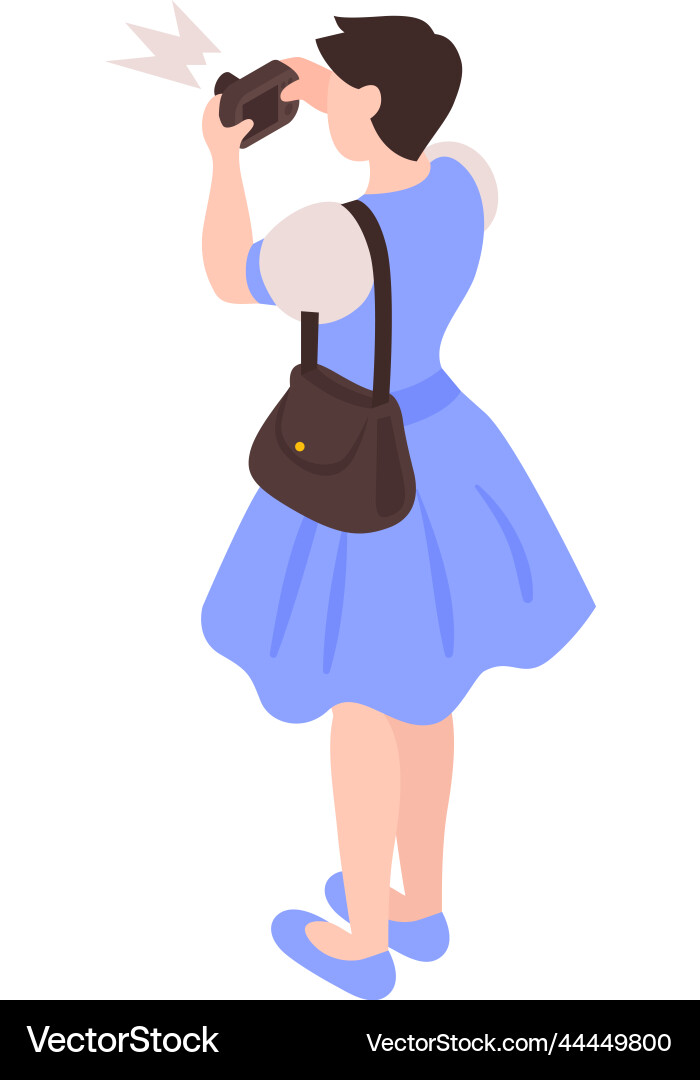 Isometric tourist Royalty Free Vector Image - VectorStock