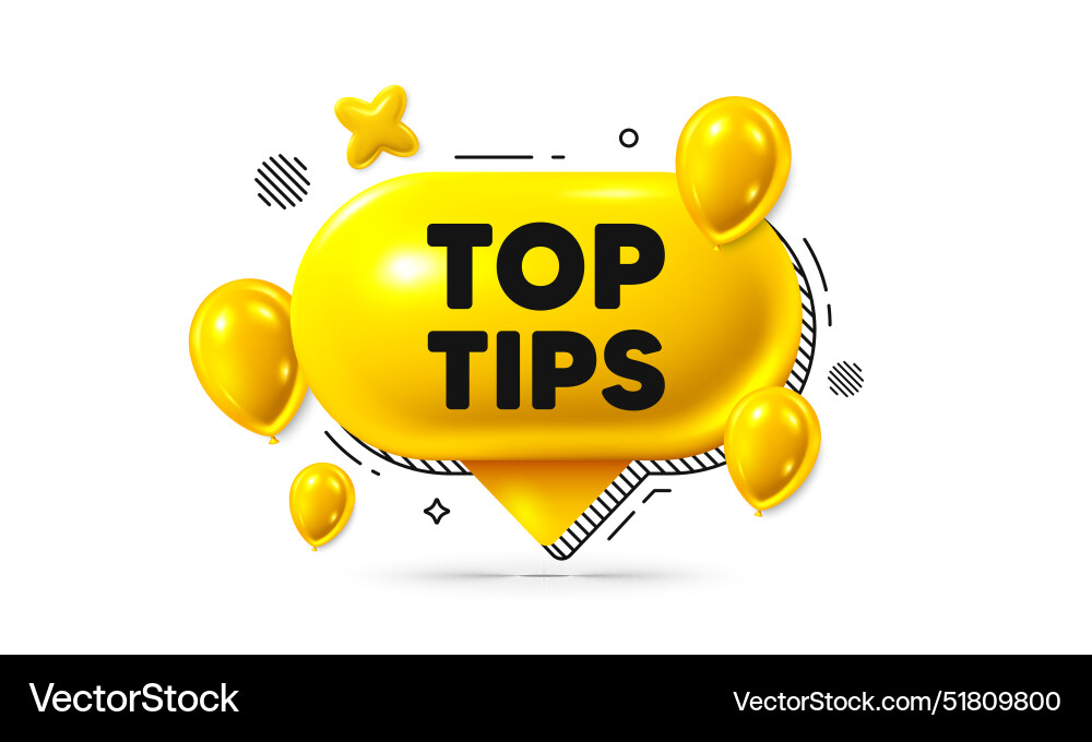 Top tips symbol education faq sign birthday Vector Image