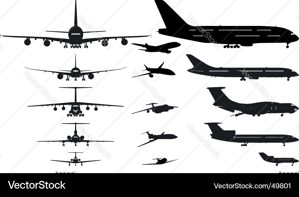 Airplane Blueprints Vector Images (over 740)