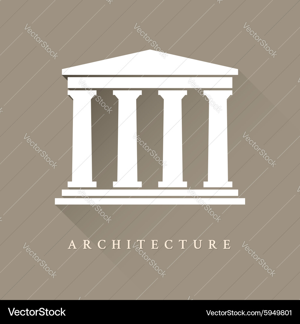 Architecture symbol Royalty Free Vector Image - VectorStock