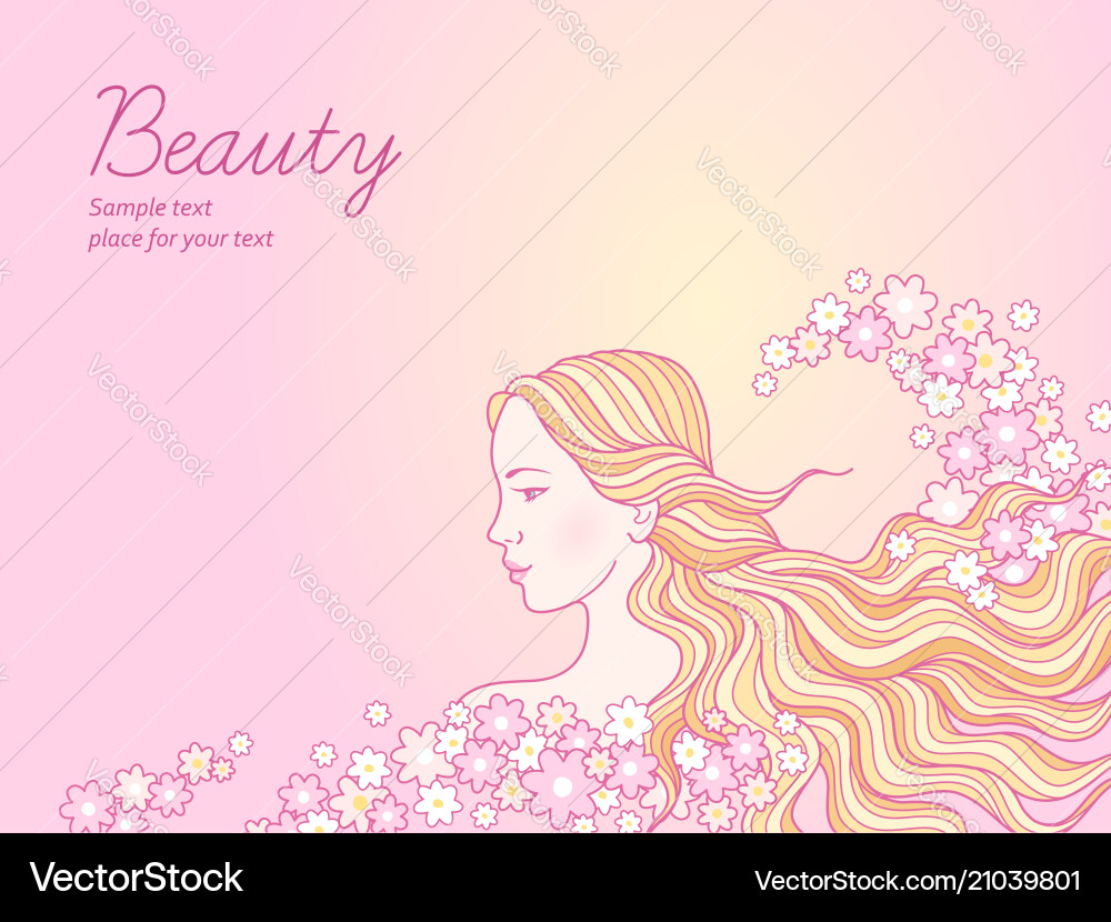 Beauty salon background Royalty Free Vector Image