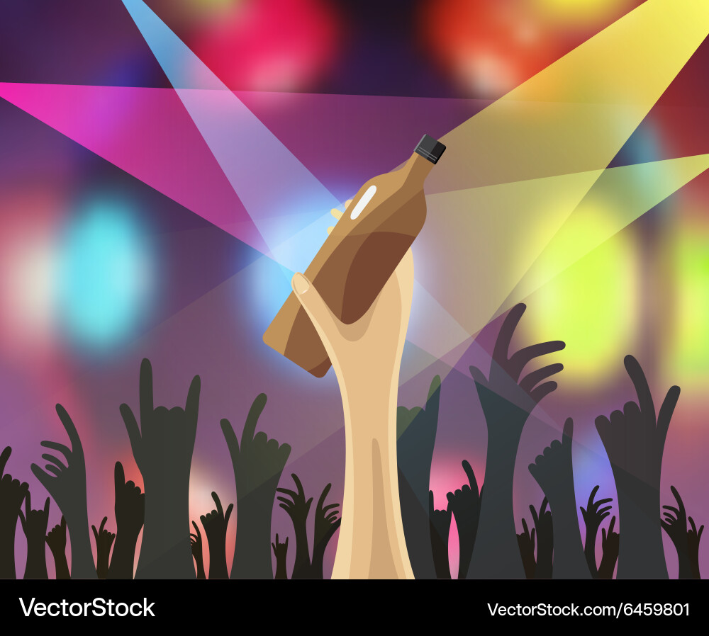 Disco night party concert Royalty Free Vector Image