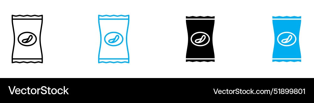 Potato chips icon for snacks fast food and crispy Vector Image