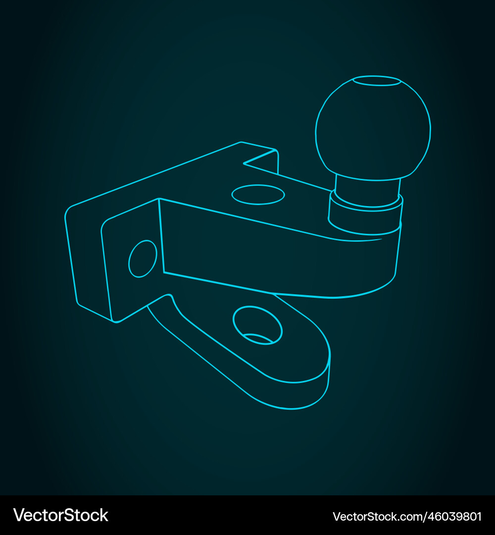 Tow ball Royalty Free Vector Image - VectorStock