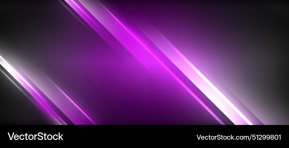 Vibrant purple and black background with neon Vector Image