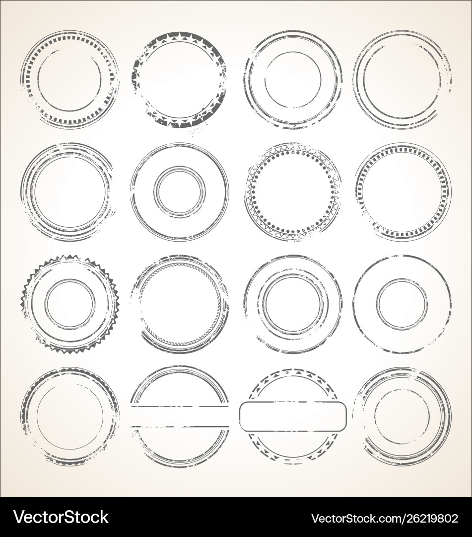 Grunge Rubber Stamps Collection Royalty Free Vector Image