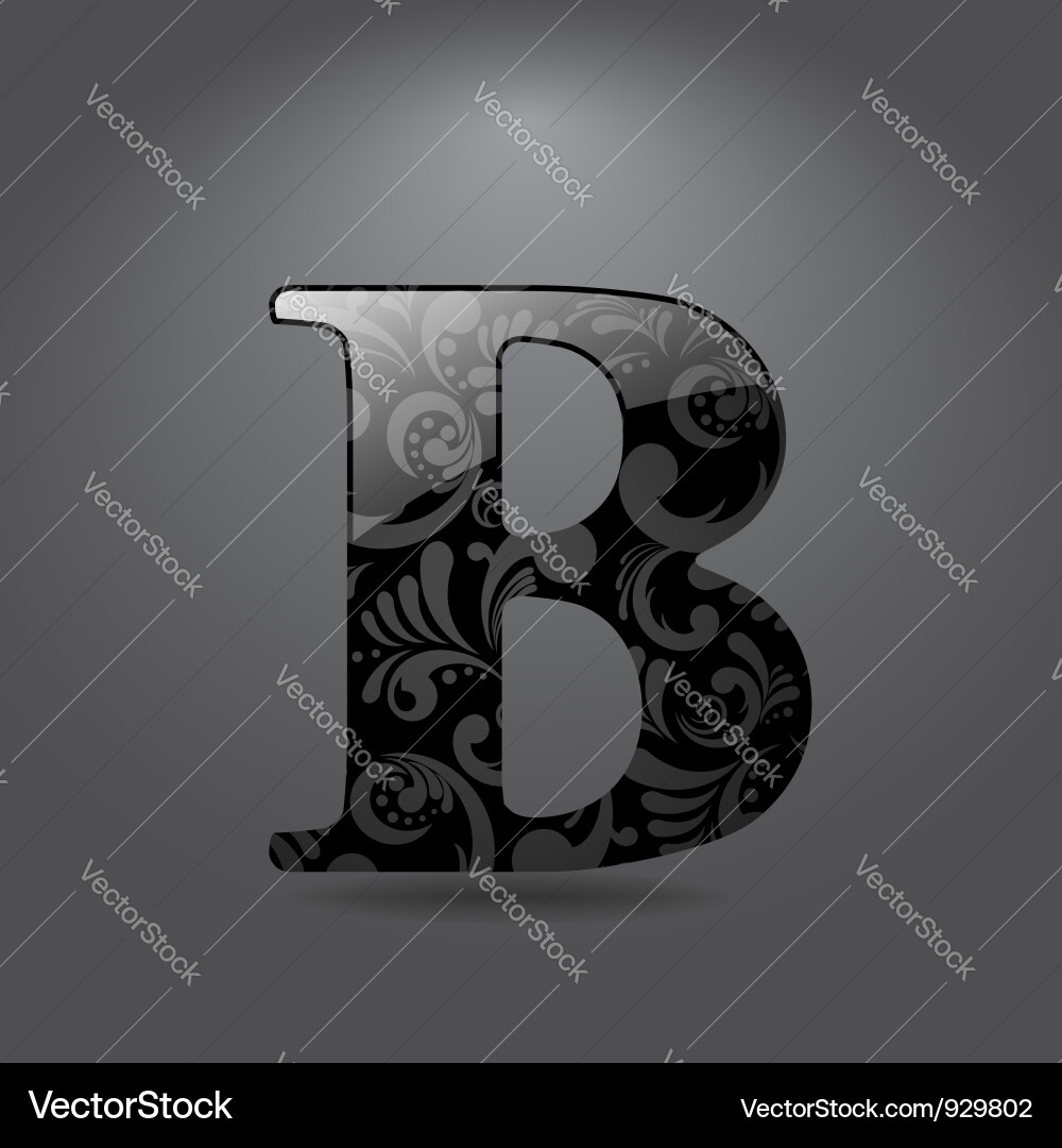Letter b Royalty Free Vector Image - VectorStock