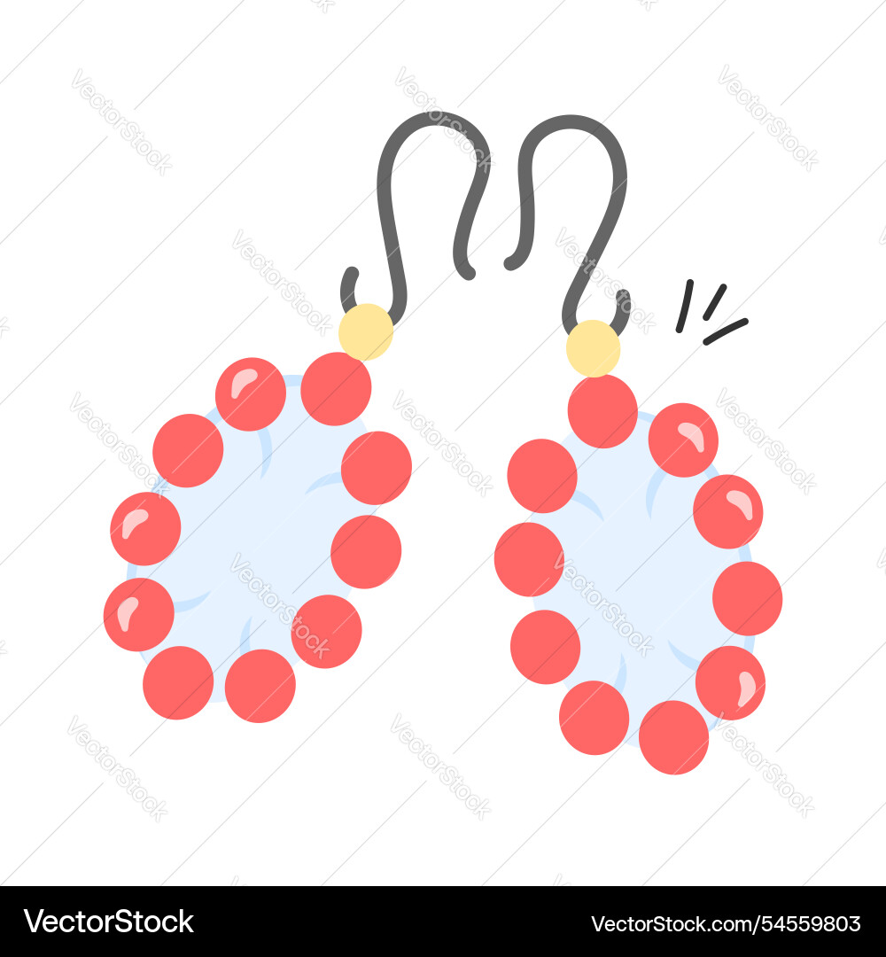 Earrings Royalty Free Vector Image - VectorStock