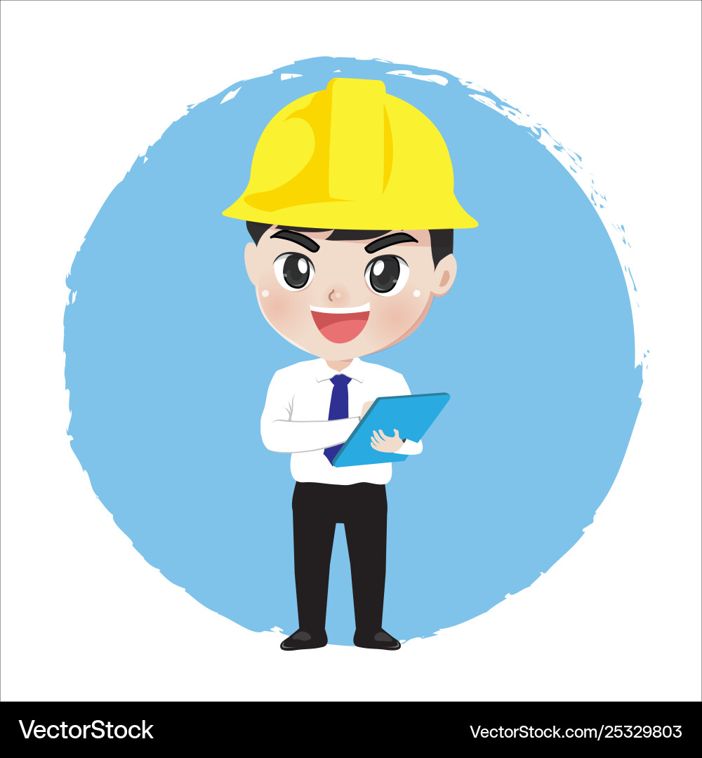 Engineer boy Royalty Free Vector Image - VectorStock