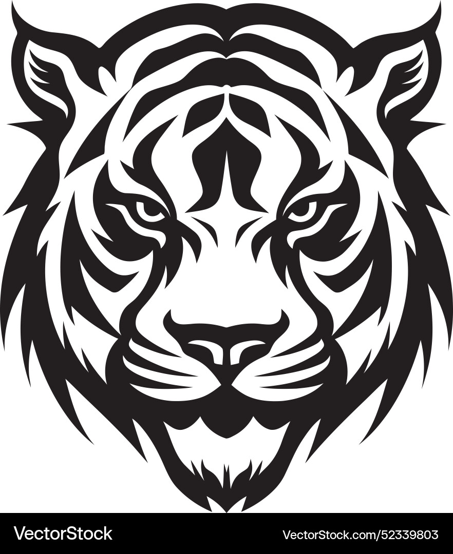 Mesmerizing tiger designdark abstract Royalty Free Vector