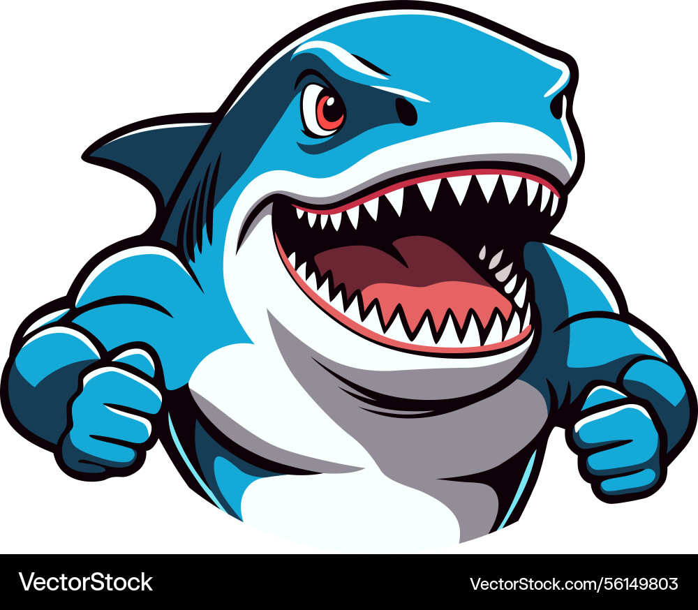 Sharkman Royalty Free Vector Image - VectorStock