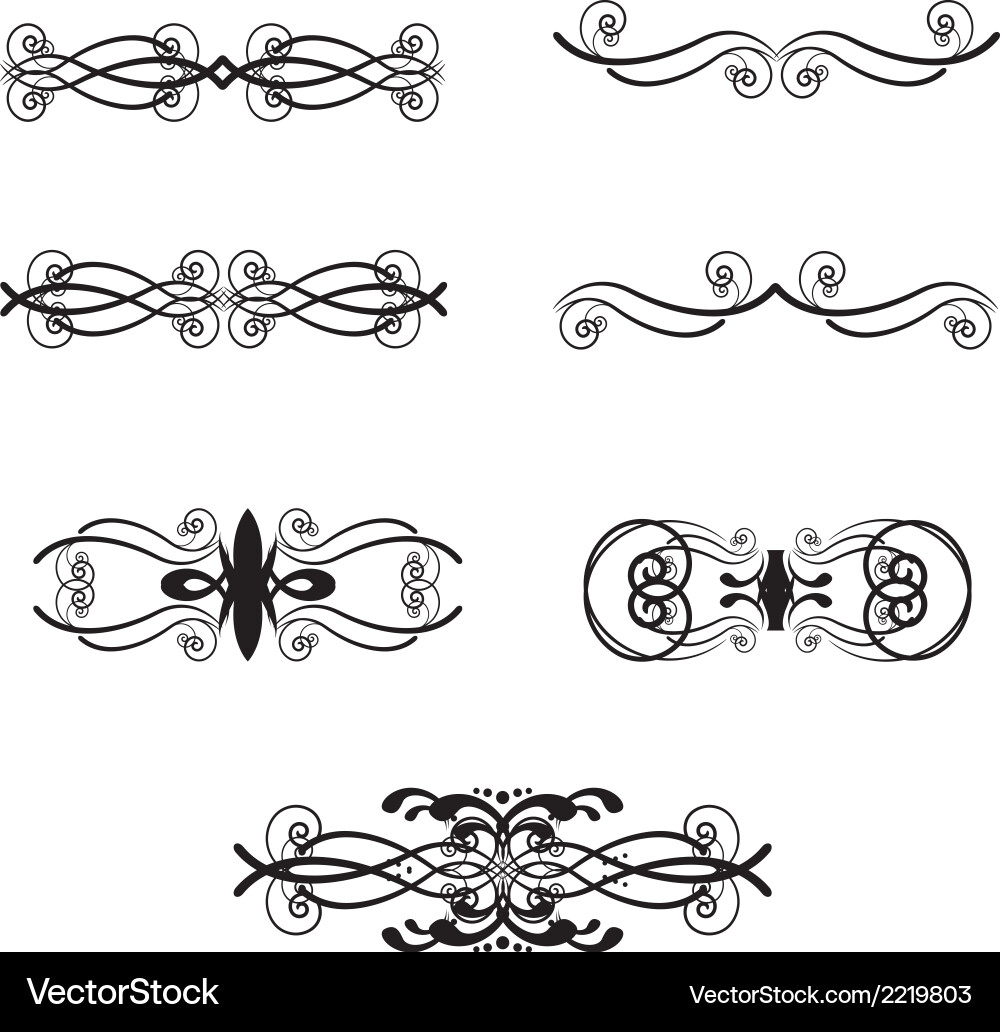 Vintage elements Royalty Free Vector Image - VectorStock