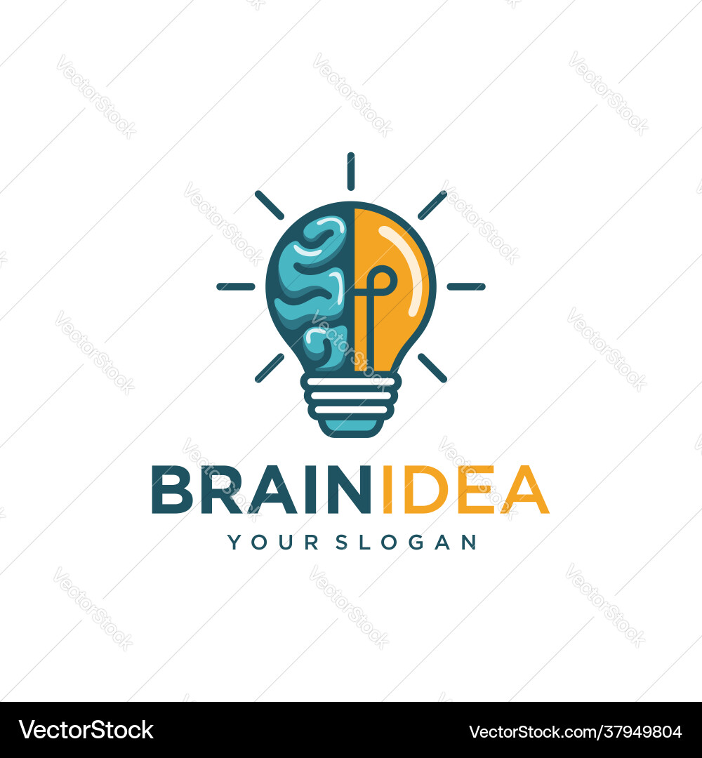 Creative idea logo design template Royalty Free Vector Image