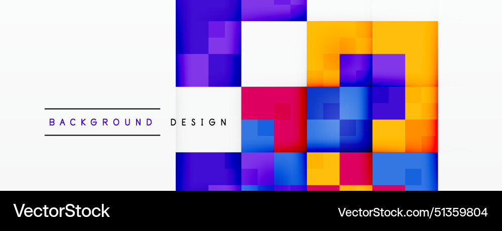Dynamic colorful squares background Royalty Free Vector