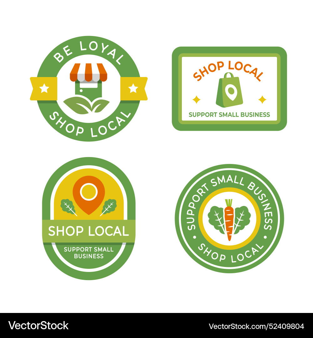 Hand drawn shop local template Royalty Free Vector Image