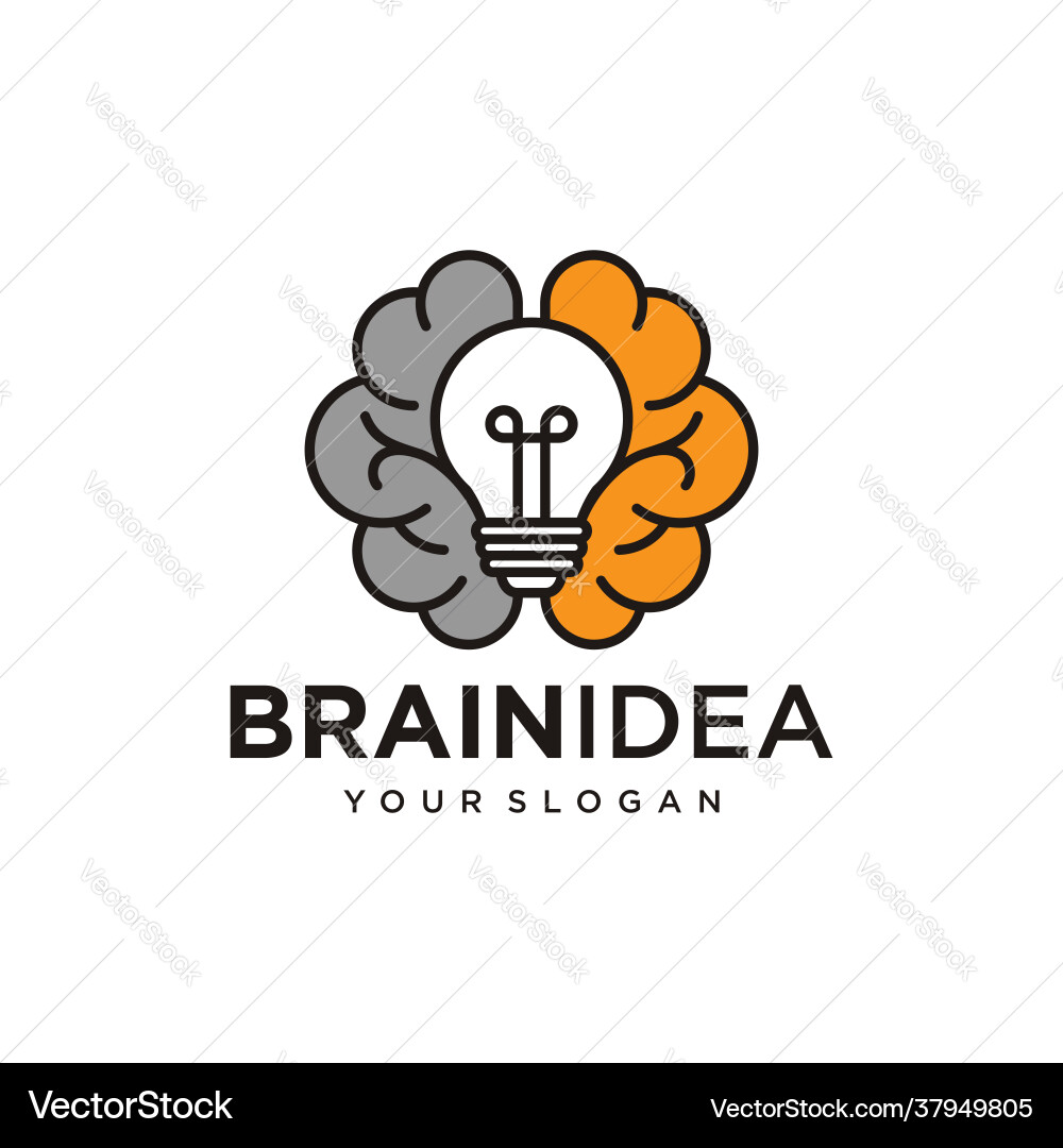 Creative idea logo design template Royalty Free Vector Image
