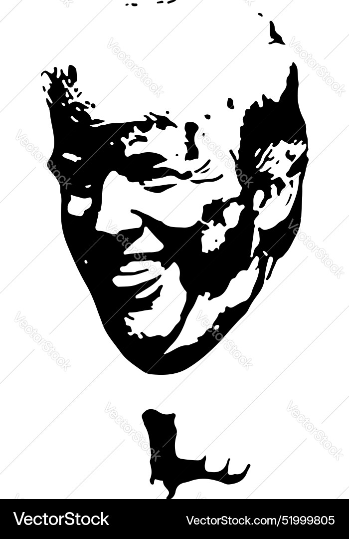 Donald trump silhouette Royalty Free Vector Image